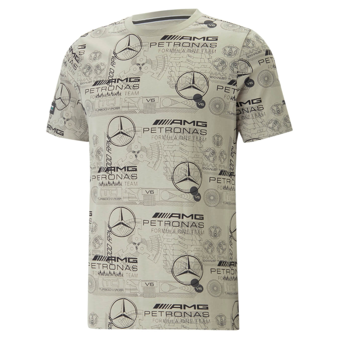 T-shirt MERCEDES AMG Puma Graphique vert pour homme- En vente sur ORECA ...